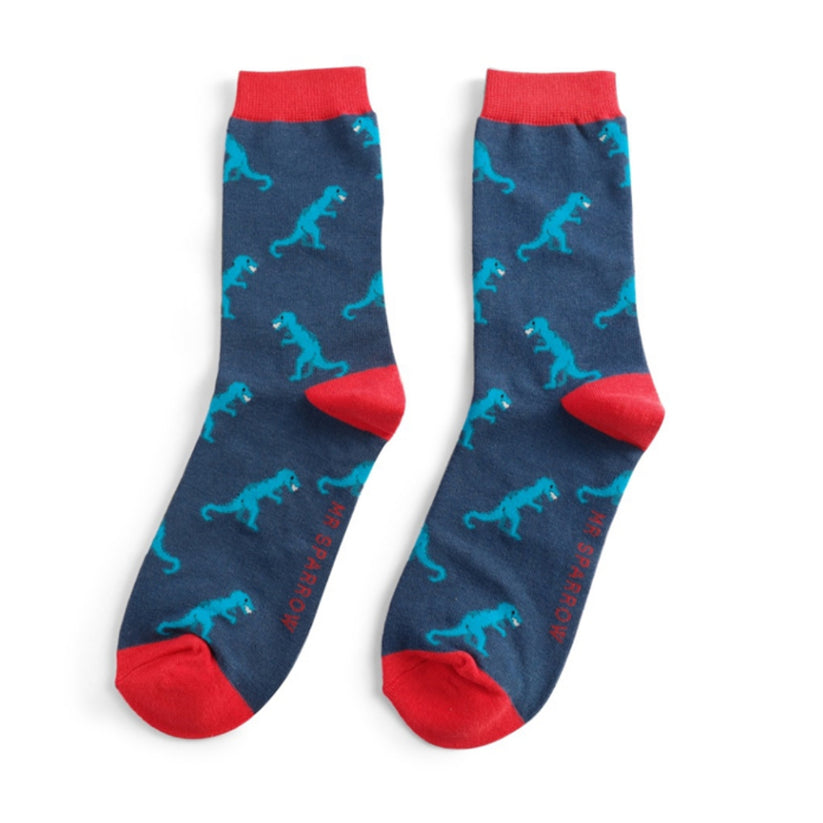 Bamboo Navy T.rex Socks – Oxford University Museum of Natural History